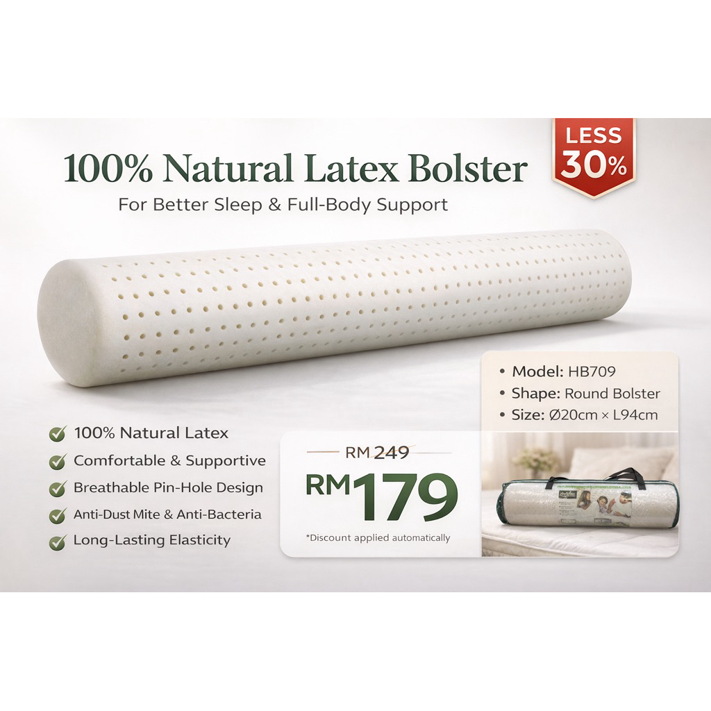 My LATEX Comfort hugging Pillow (Bolster) made with 100% Natural Latex ...