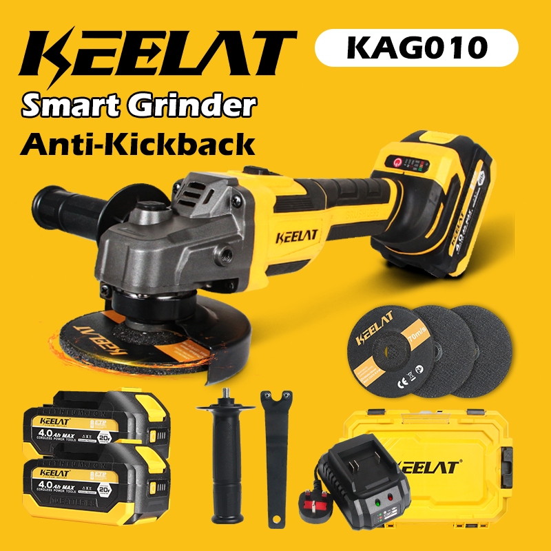 KEELAT KAG010 Anti-Kickback 100mm Smart Grinder Cordless Chainsaw ...