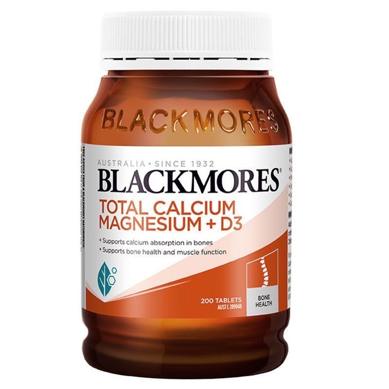 Blackmores Total Calcium & Magnesium + D3 (200 Tablets)/ Vitamin D3 ...