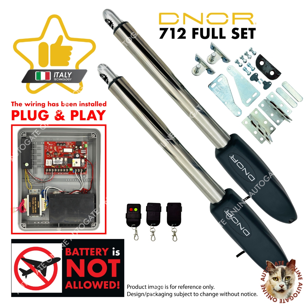 DNOR 712 2CH 433MHZ WA3 ( SET ) AUTO GATE SWING ARM AUTO GATE DNOR712 ...