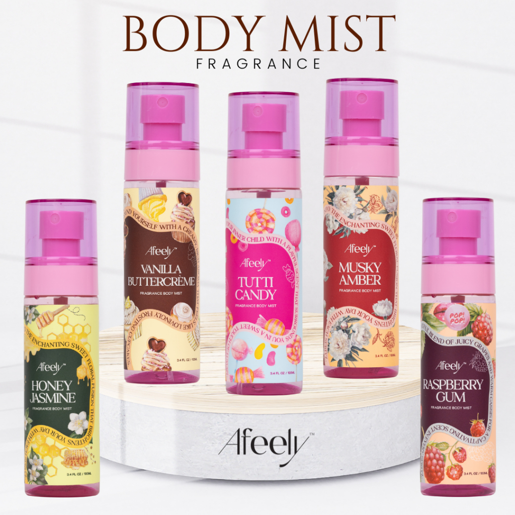 Afeely Long Lasting Fragrance Body Mist for Unisex - 100ML | Shopee ...