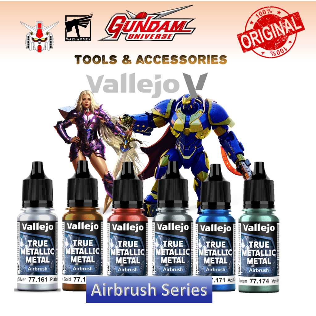 Vallejo True Metallic Color Metal Airbrush Color Water Based Acrylic ...