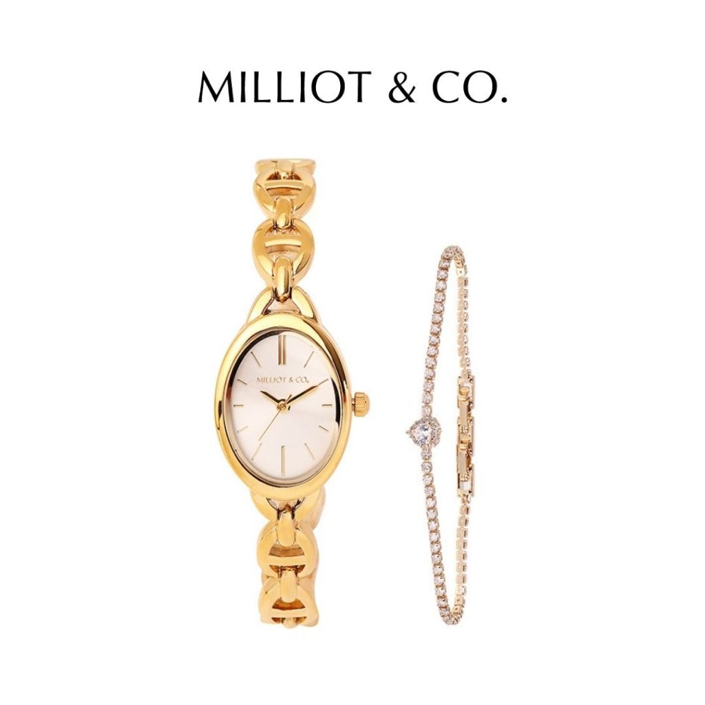 Milliot & Co Rebecca Classic Bracelet Analog Watch with Bracelet Set ...