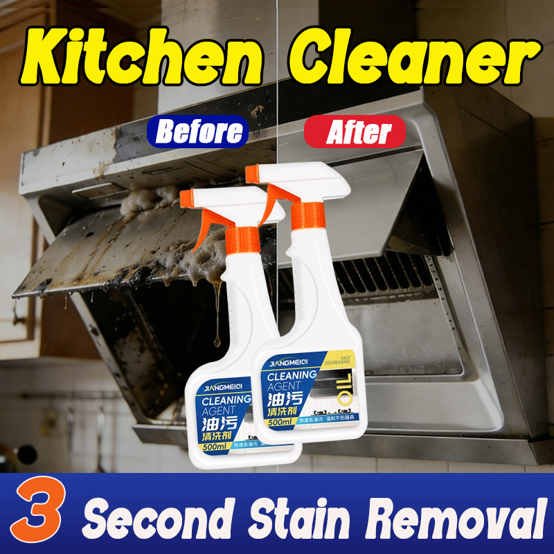 Instant Kitchen Cleaner Spray 500ml Degreaser Cleaner Dissolves Range ...