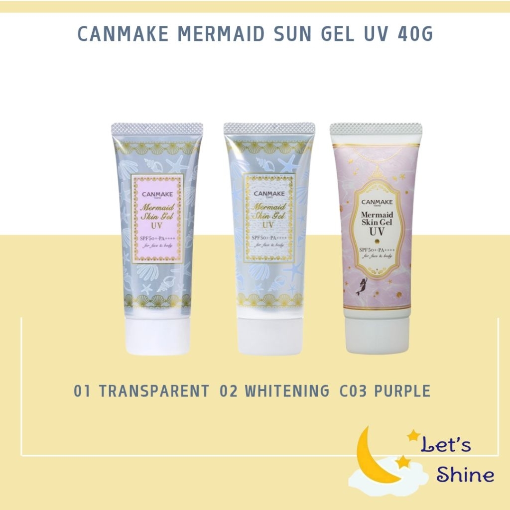 Canmake mermaid sun gel UV美人鱼防曬妆前乳 sunscreen | Shopee Malaysia