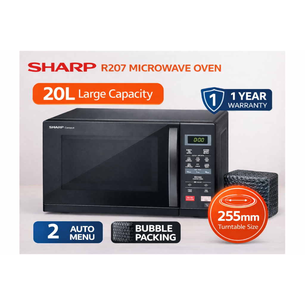 Sharp 20L microwave oven R207EK | Shopee Malaysia
