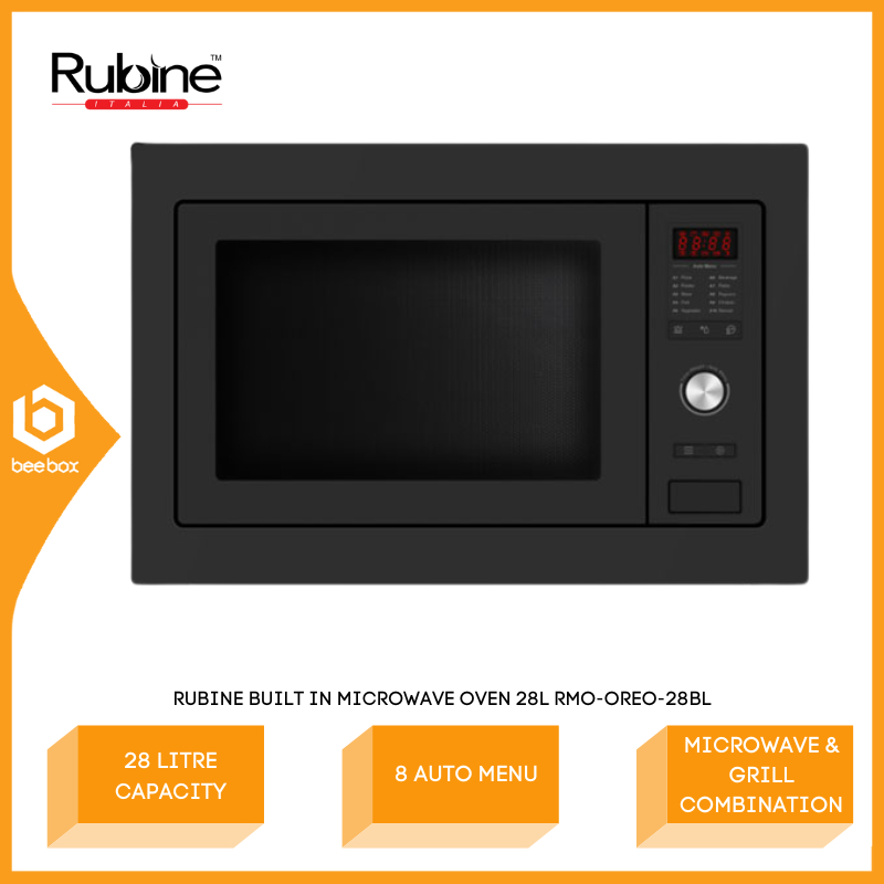 Rubine Built-in Microwave Oven 28L Microwave And Grill Combination RMO ...