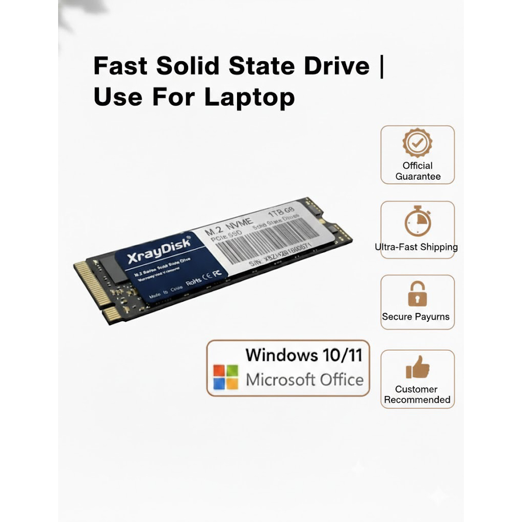 SOLID STATE DRIVE SSD M.2 NVMe SSD 128GB 256GB 512GB 1TB PCIe XRAY ...