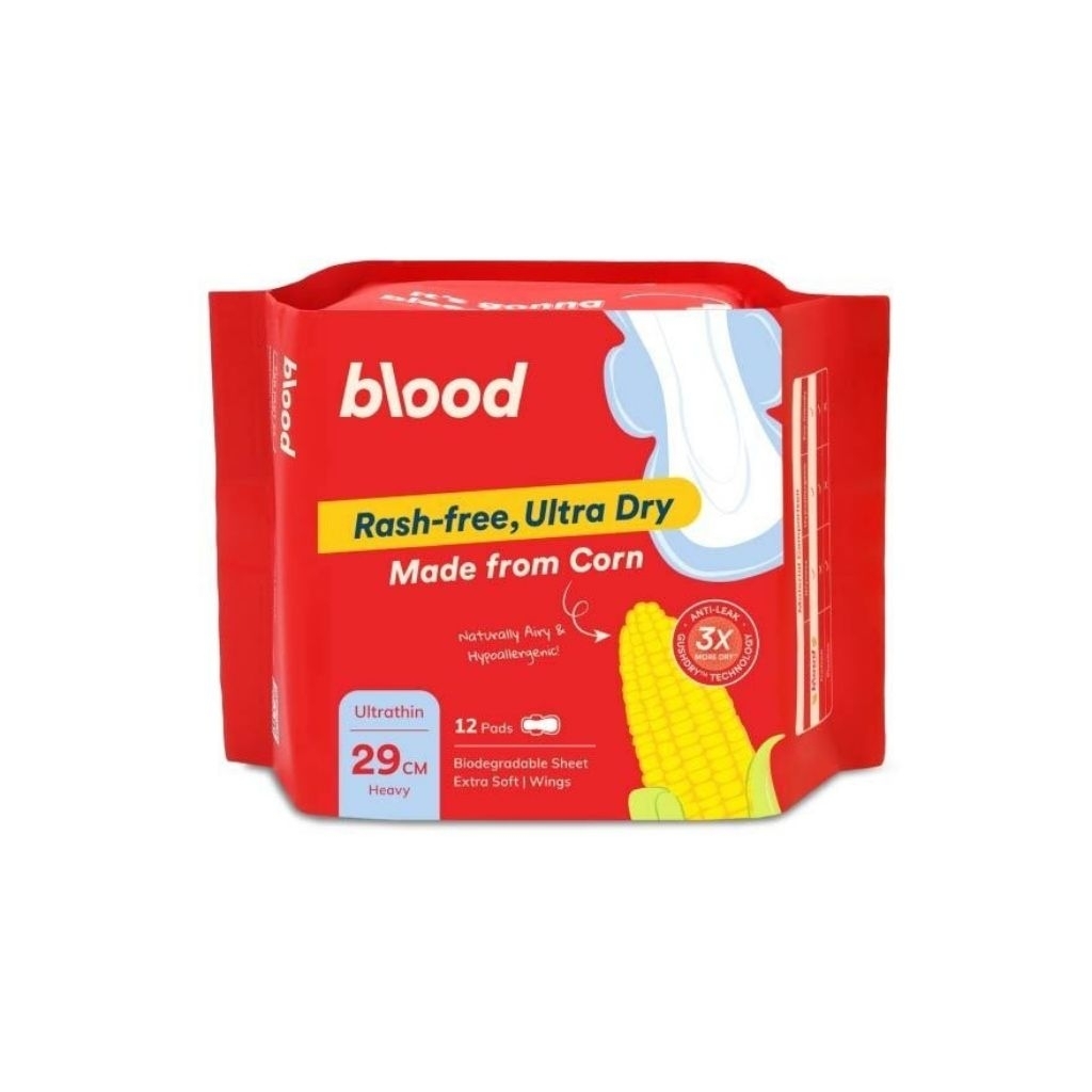 Blood hypoallergenic made from corn blood corn pad pad 29cm(12 pads ...