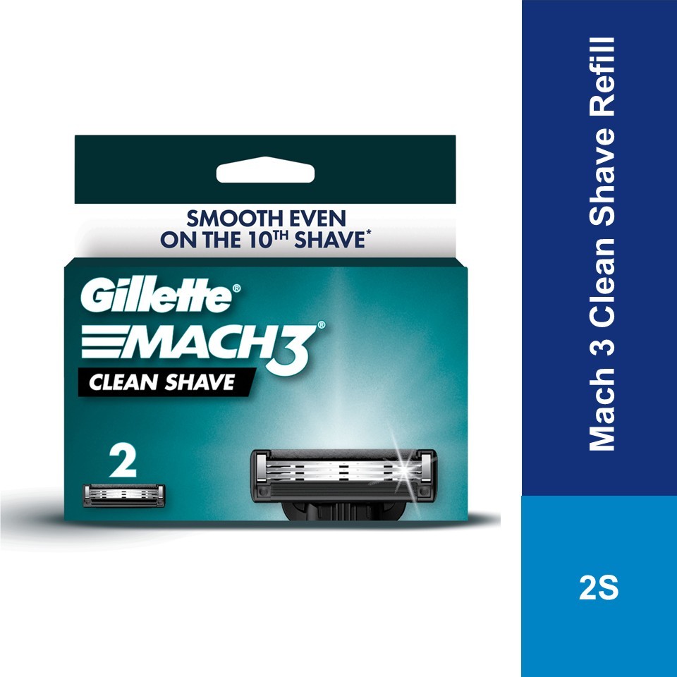 Gillette Mach3 Clean Shave Razor Blades 2pk | Shopee Malaysia