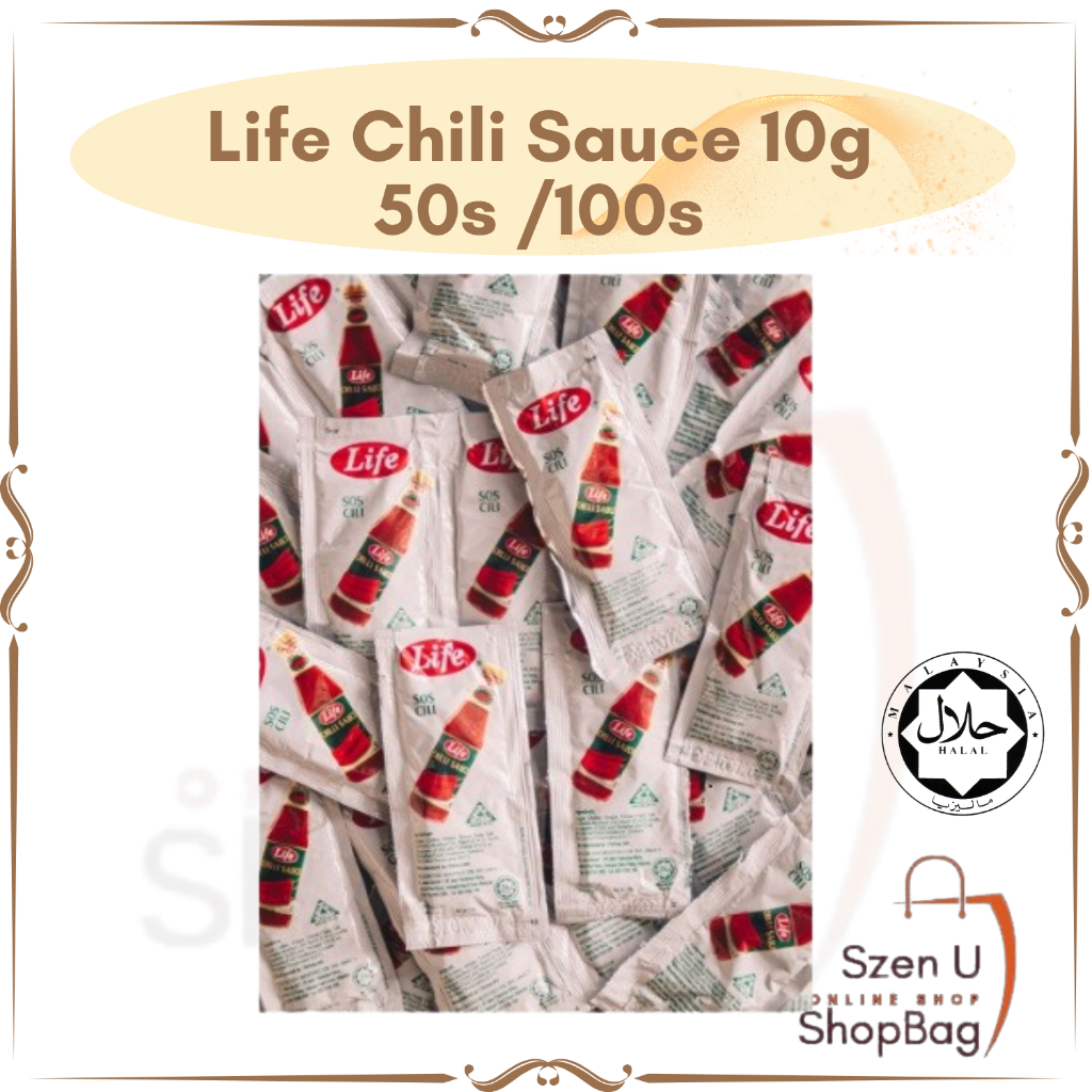 Life - Sos Cili Sachet 10g | Life Chili Sauce Sachet 10g x 50s / 100s ...