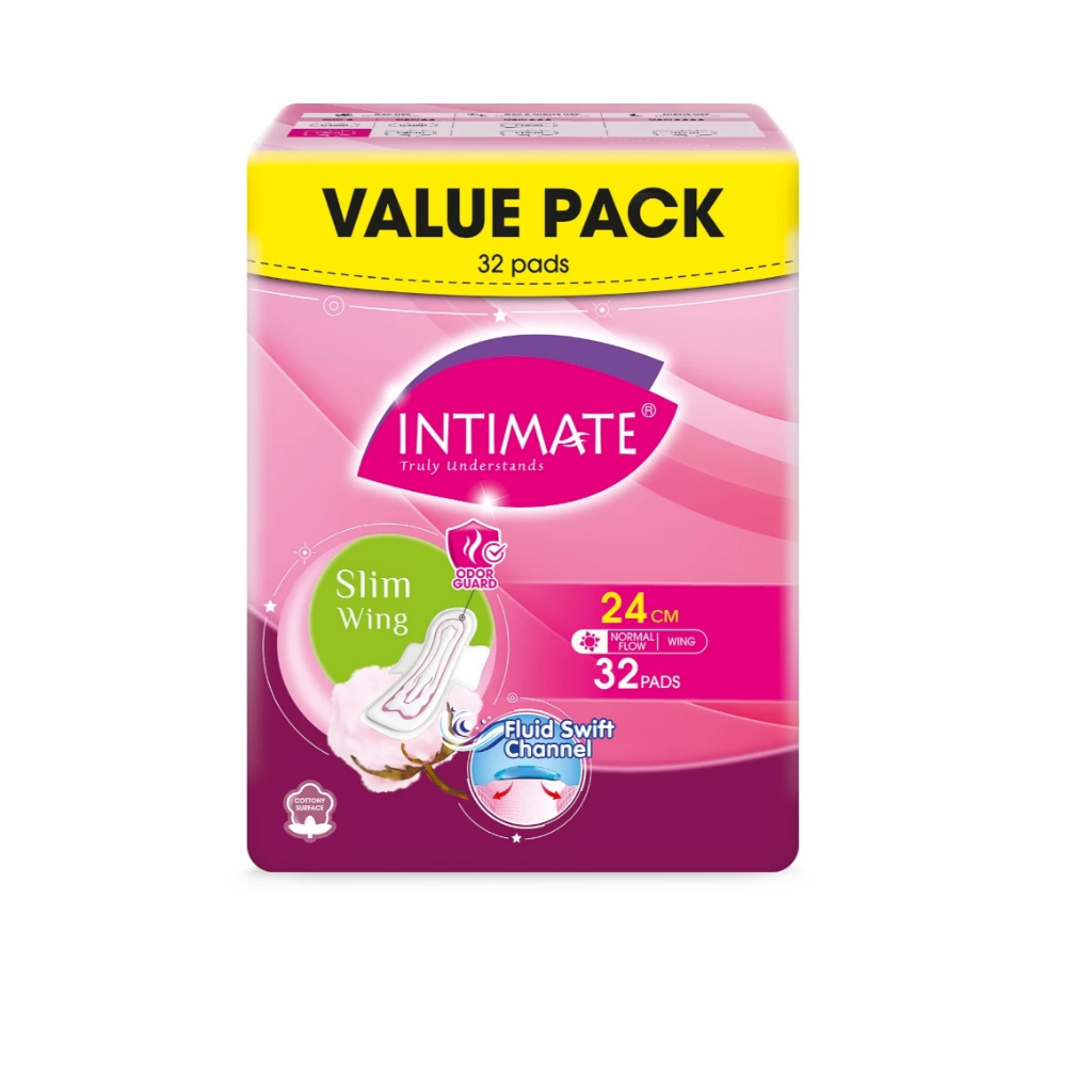 Intimate Slim Wing Day Use 23cm (32 pads) 2x16's | Shopee Malaysia