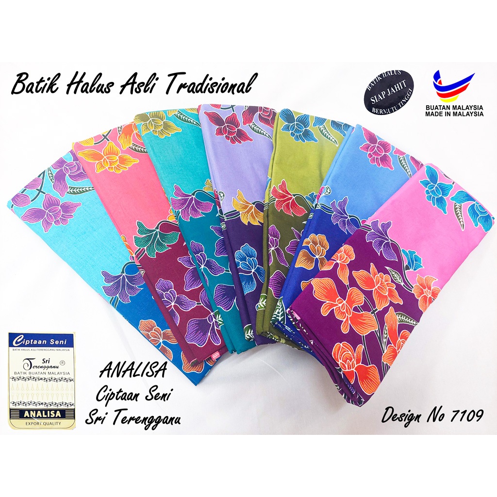 Batik Halus Asli Analisa Ciptaan Seni Sri Terengganu (Batik Sarong 2mtr ...