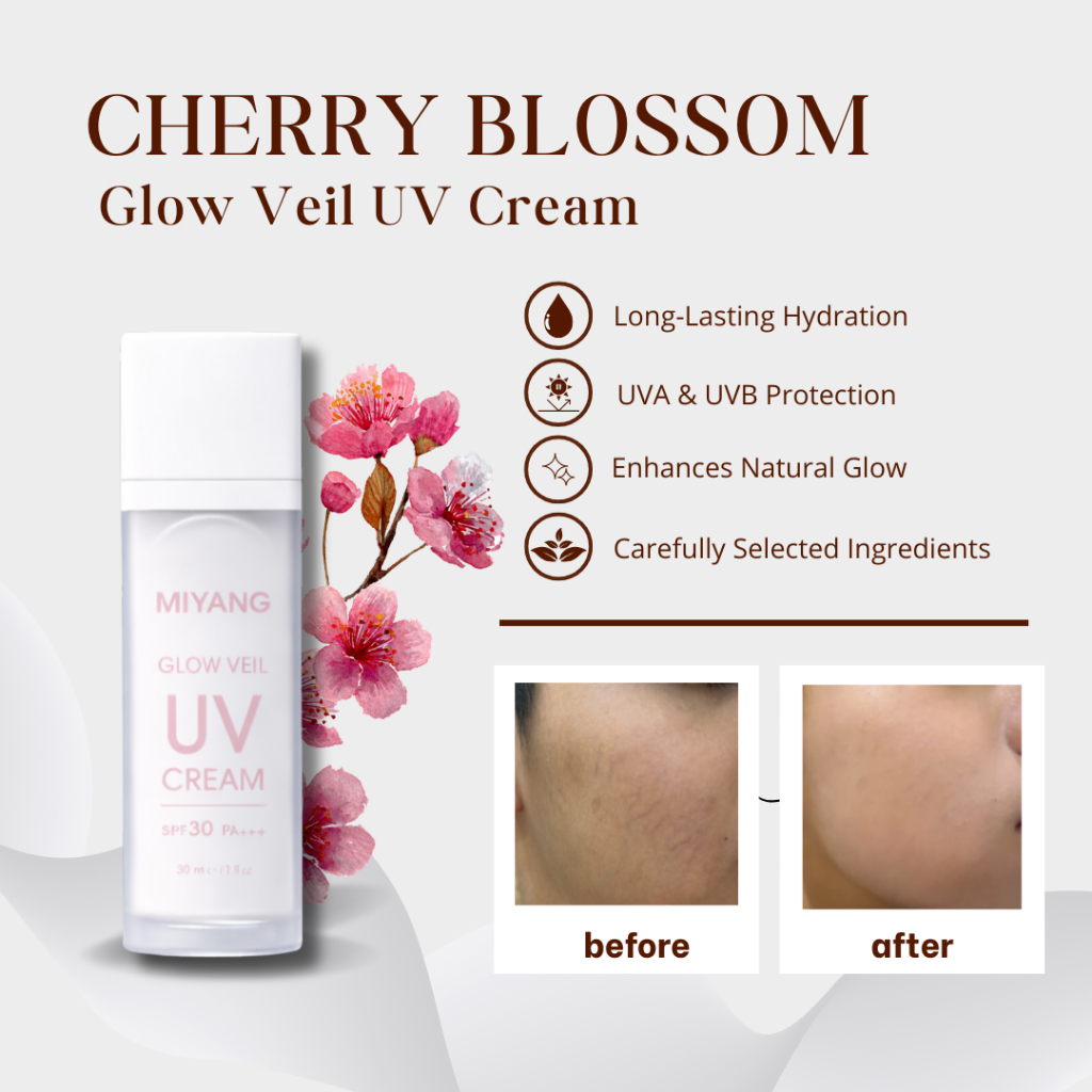 MIYANG Cherry Blossom GLOW VEIL FACE CREAM | Shopee Malaysia
