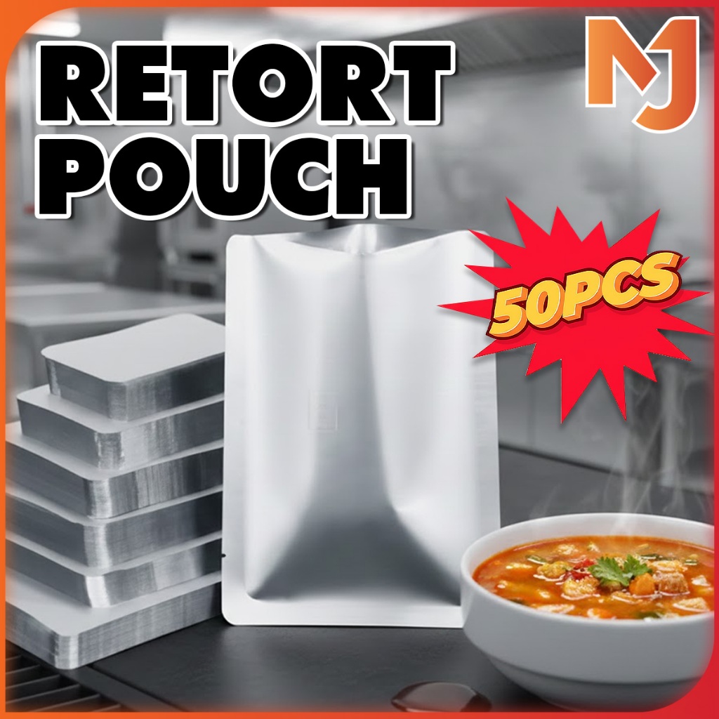 McJoden - RETORT POUCH 50pcs Retort Aluminium Foil Vaccum Bag Pouch ...