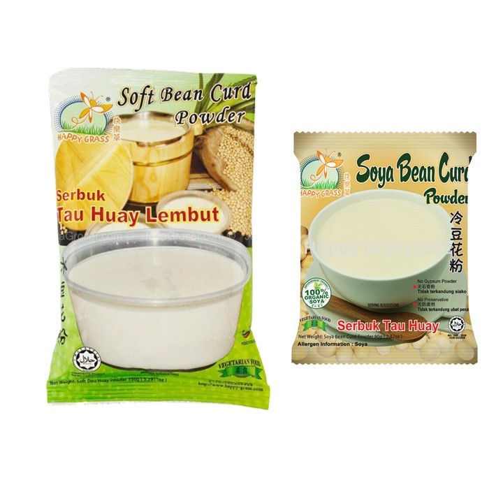 (HALAL) Happy Grass Vegetarian Soft Soya Bean Curd Powder (Serbuk Tau ...