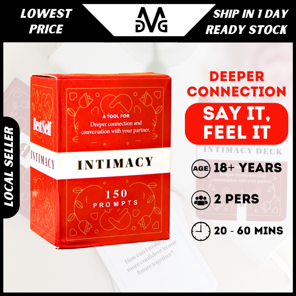 Intimacy Deck 150 Card Game Ice-Breaker Engaging Conversation Deeper ...
