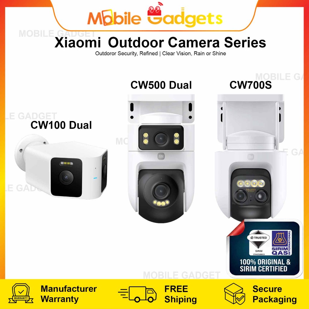 Xiaomi Outdoor Camera CW100 Dual / CW500 Dual / CW700S | New Set 1 Year ...