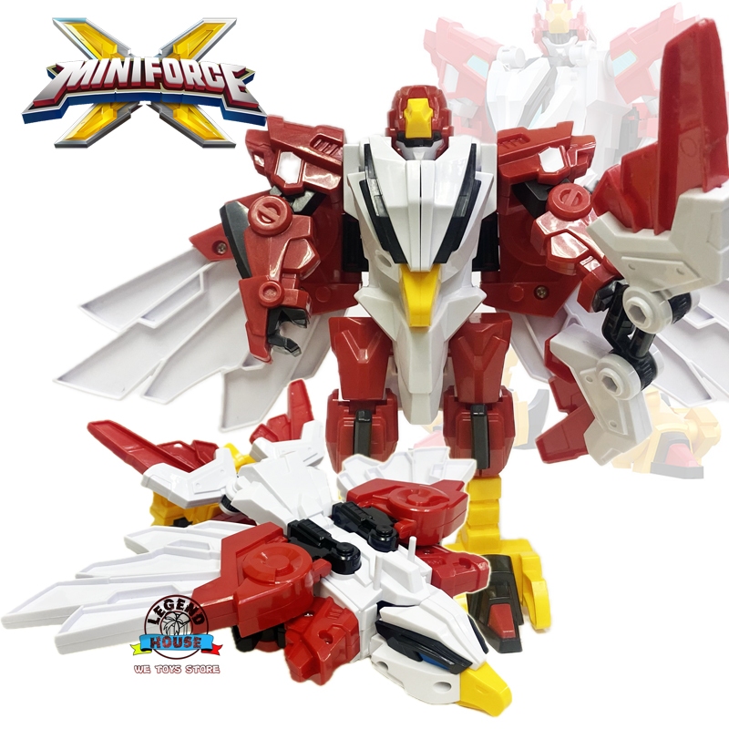 Miniforce Agent X Super Dino Power Red Sammy Robot Dinosaur Mini Force ...