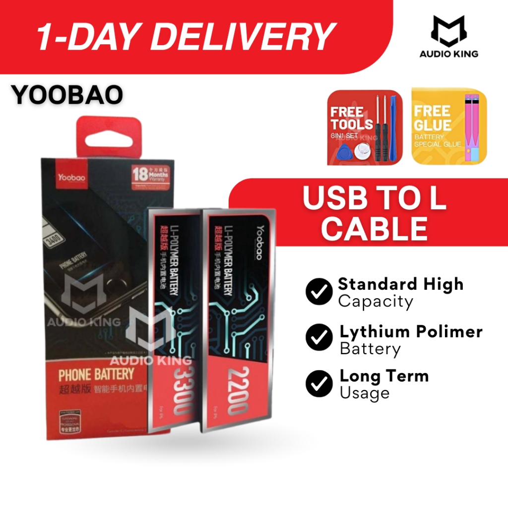 YOOBAO Compatible With IP Replacement Battery High Capacity Yaobao ...