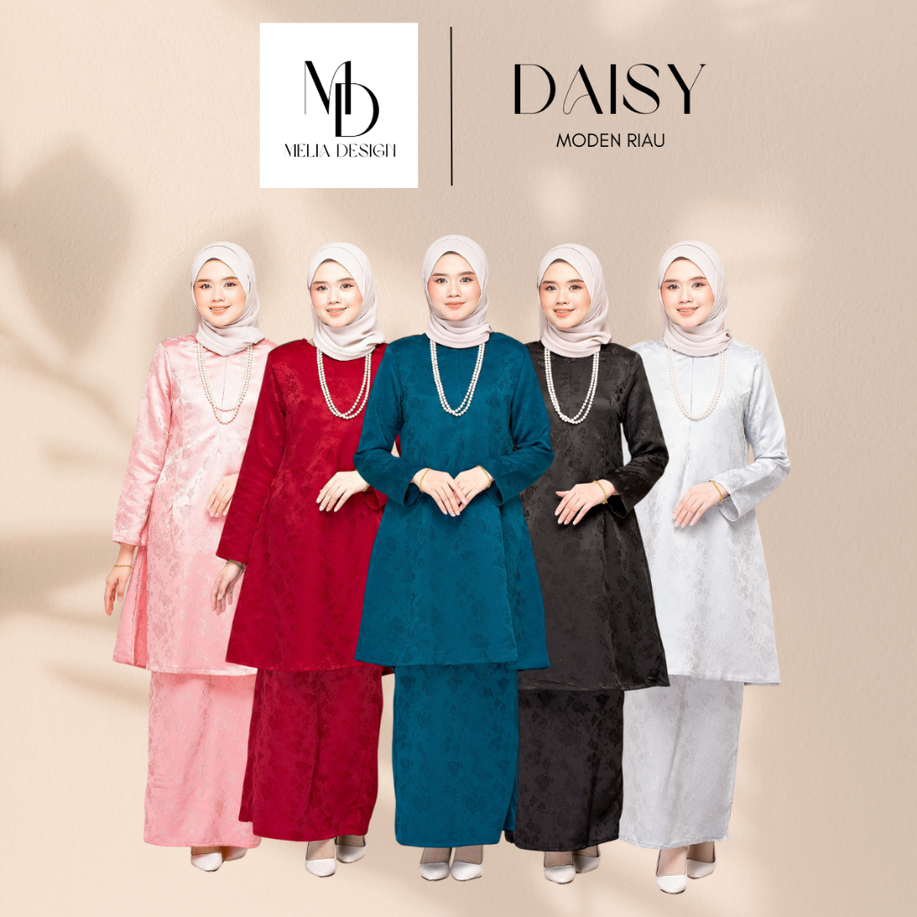 MODEN RIAU DAISY BY MELIA DESIGN SOFT BROCADE HIGH PREMIUM BAJU RAYA ...