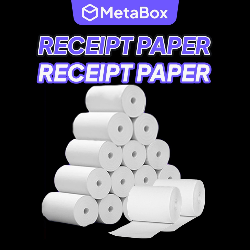 Thermal Paper Roll Kertas Resit Coreless Receipt POS Printer Bill Cash ...
