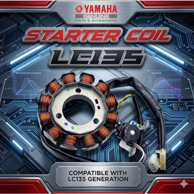 MAGNET COIL YAMAHA LC135 LC 135 STARTER COIL FUEL COIL YAMAHA | Shopee ...