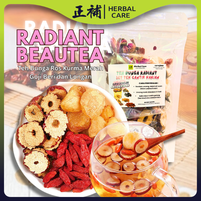 Herbal Care Radiant Beau-Tea 红枣枸杞桂圆玫瑰花茶 Red Date Goji Berry Longan Rose ...