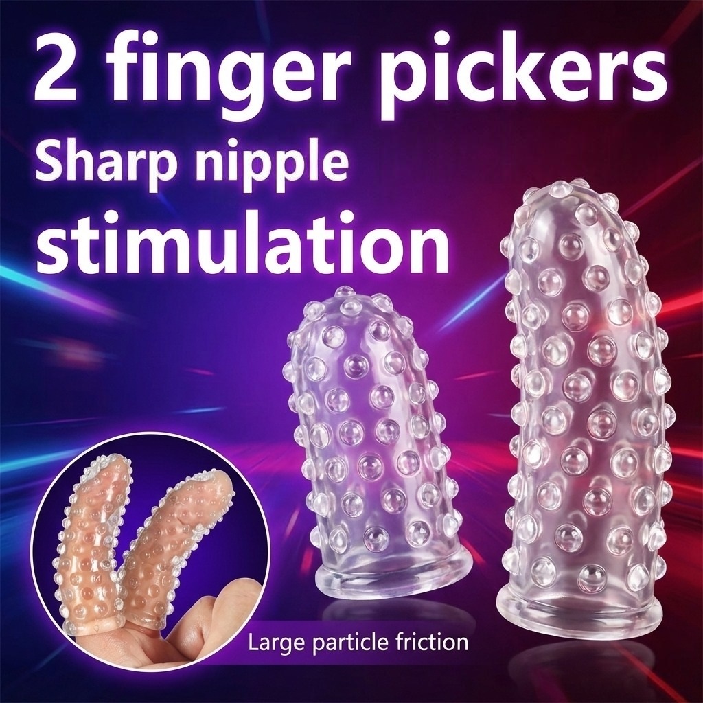 Finger Picking Fun Buckles Crystal Sleeves Finger Covers Self Pleasure ...