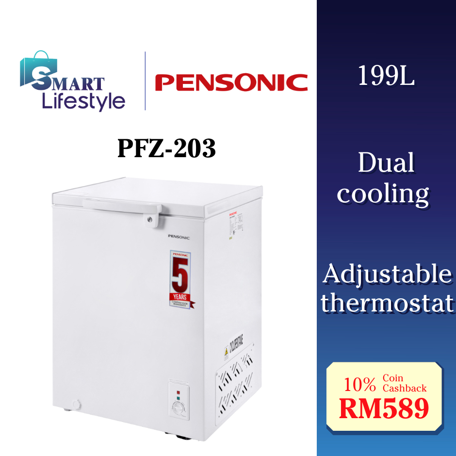 Pensonic 199L Chest Freezer PFZ-203 | Shopee Malaysia
