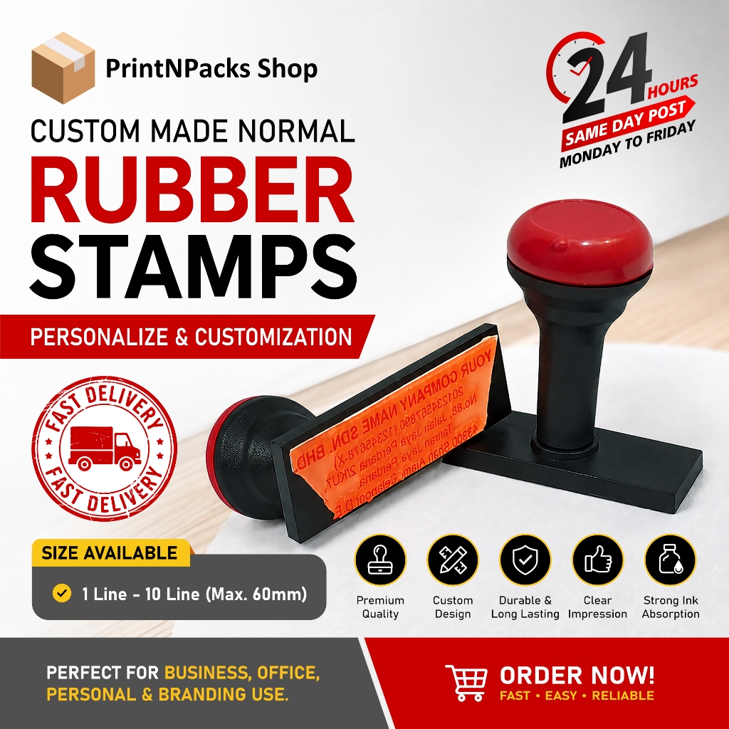 Custom Made Rubber Stamps | Cop Getah Biasa | Cop Syarikat | Cop Nama ...