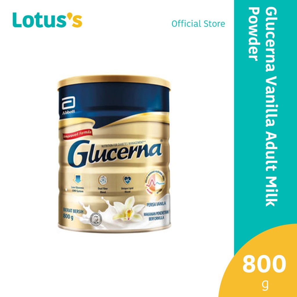 Glucerna Vanilla Adult Milk Powder 800g (Diabetes-Specific Formula ...