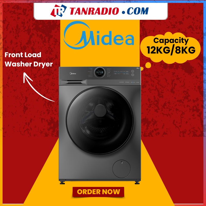 Midea Front Load Washer Dryer Inverter | 12kg/8kg | Smart Control ...