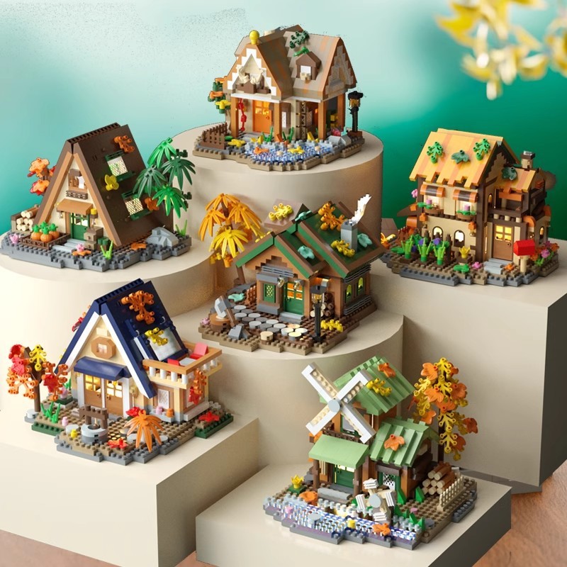 800Pcs Forest style toys Forest Treehouse Building Blocks Creative ...
