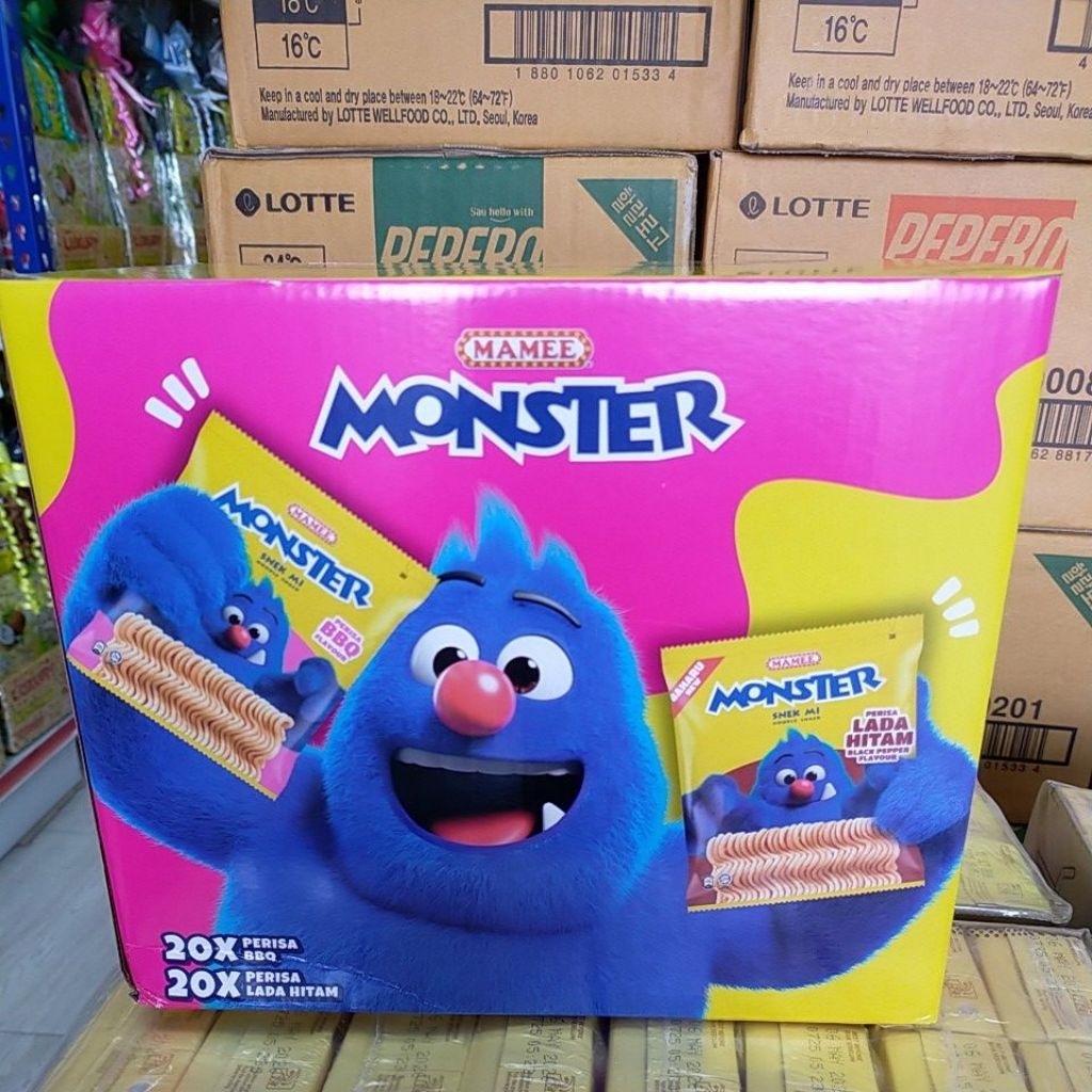 Mamee Snek Mi - Puzzle Mamee Monster Edisi Terhad (40 x 25g) | Shopee ...