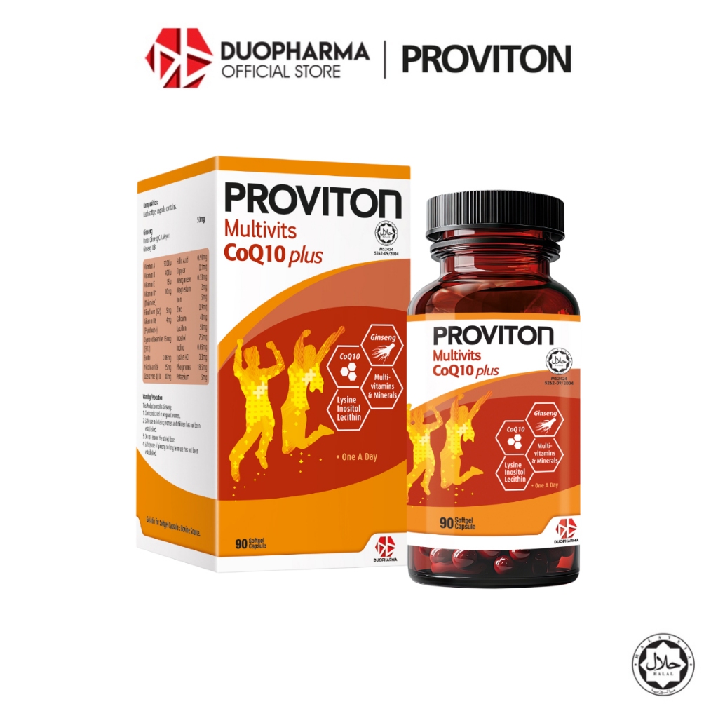 Proviton Multivitamin COQ10 Tambahan / Multivits COQ10 Plus (90's ...