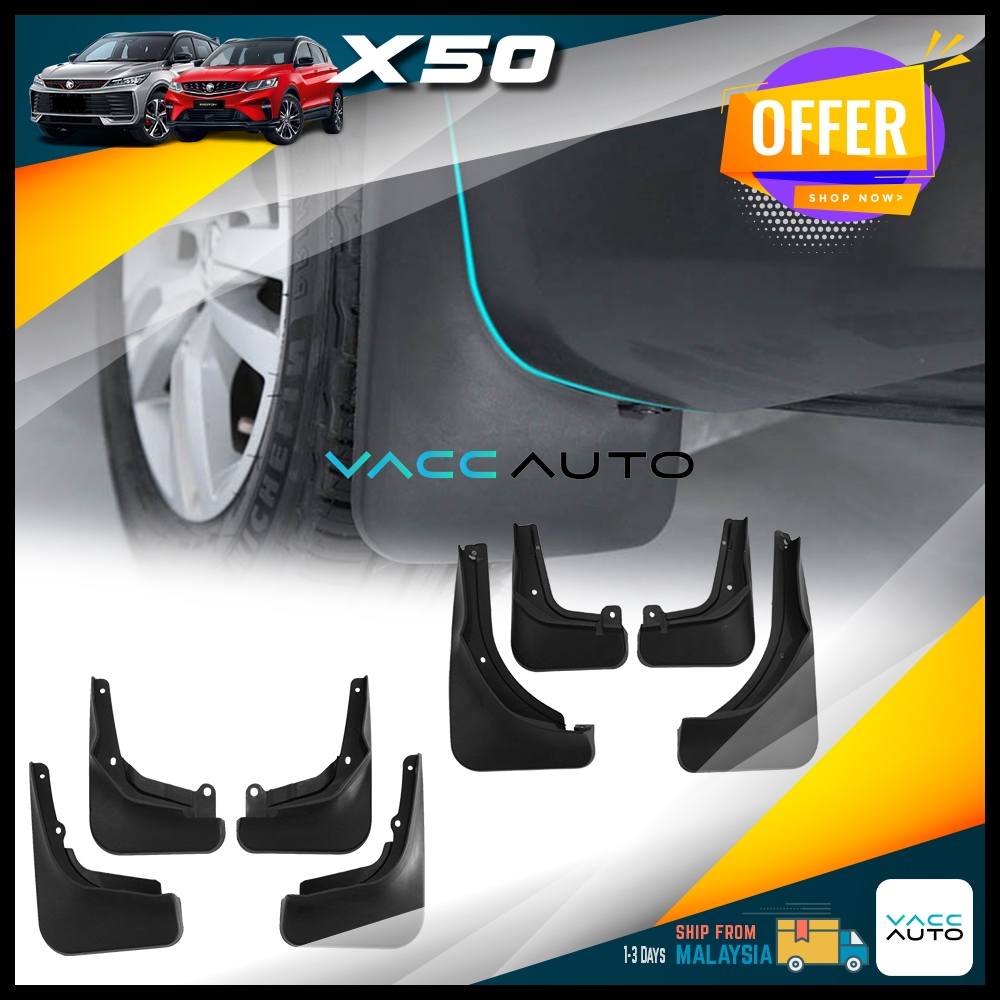 Proton X50 2020-Current Mud Flats Mudguards Fenders Mud Flaps Splash ...