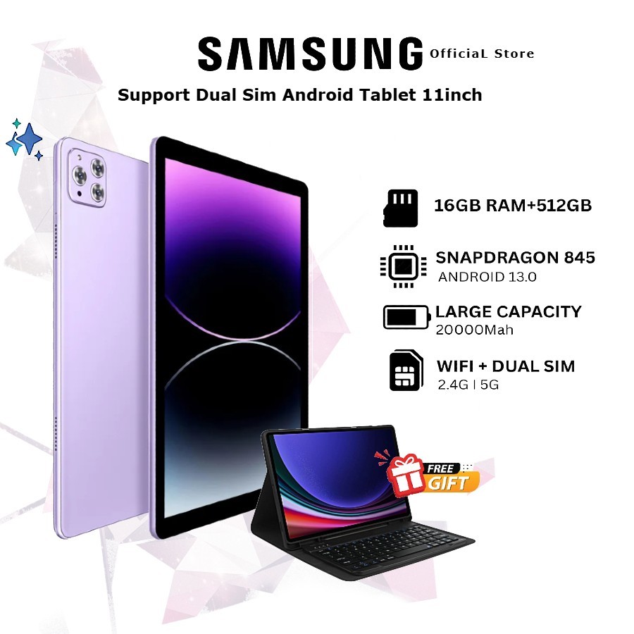 HOT PROMOTION🔥 Samsung Galaxy Tab S8/S9 |16GB RAM +512GB ROM | Smart Tablet Android12 Wi-Fi ...