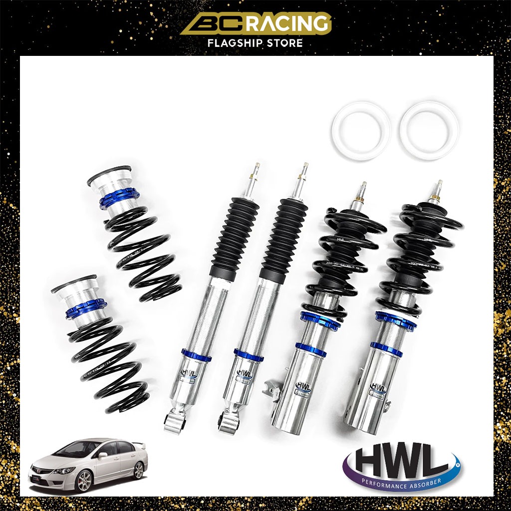 HWL HONDA CIVIC FD "05-11" High-Low Body shift , Soft Hard Adjustable ...