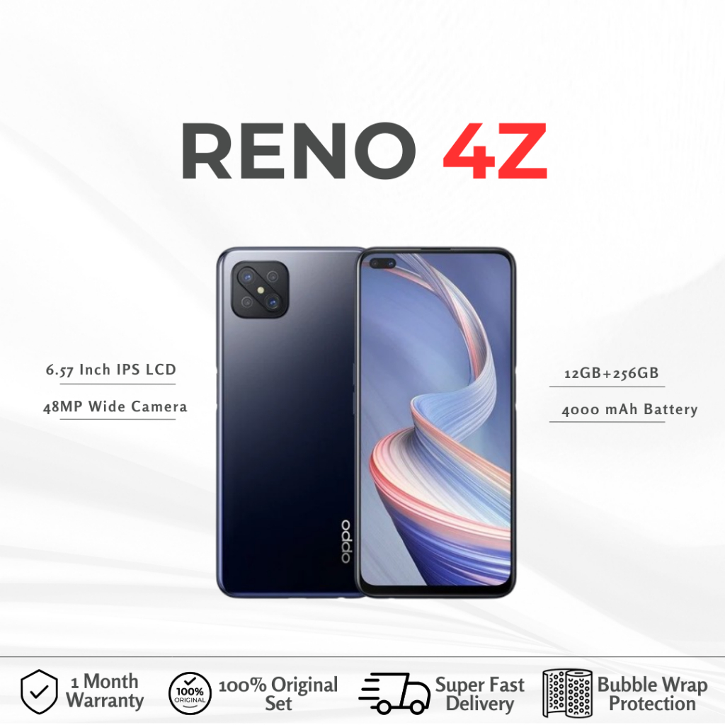 RENO 4Z (12+256GB) | USED LIKE NEW | CONDITION GRADE A+ | FREE BOX ...