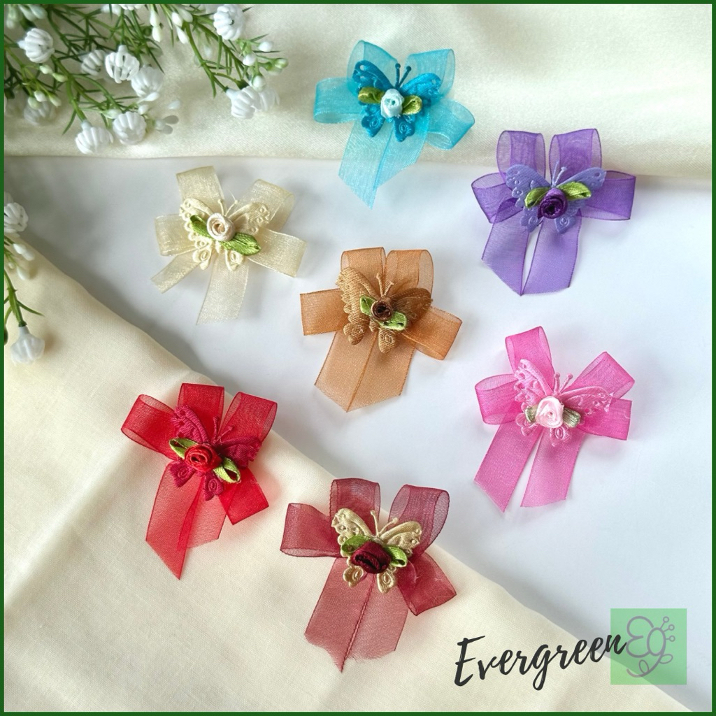 1PC Handmade Mini Flower Reben Corsage with Safety Pin / Bunga Rosek ...