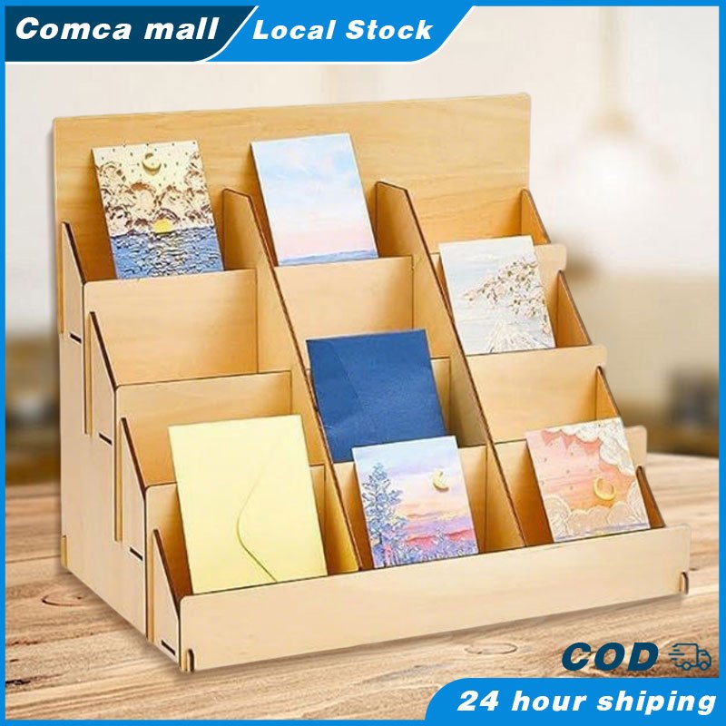 Greeting Card Display Stand / Wooden Sticker Display Rack / Postcard ...