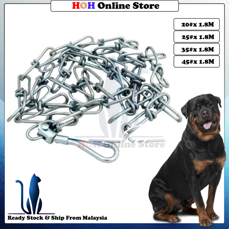 6ft Heavy Duty Animal Chain /Dog Chain Leash, Anti Chew Metal Basic ...
