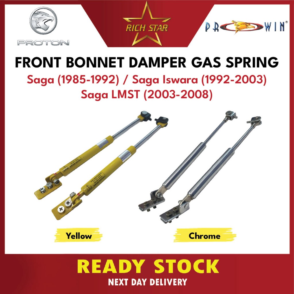 Proton Saga Iswara Front Bonnet Damper / Bonet Absorber Hood Gas Spring ...