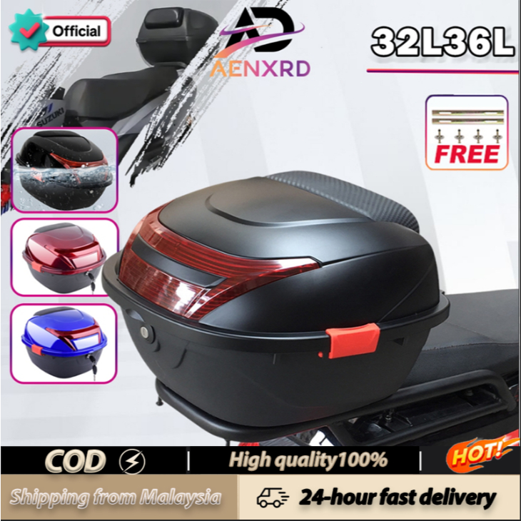 AENXRD 32L/36L Motor Top Box Motorcycle Tail Rack Top Box Universal ...