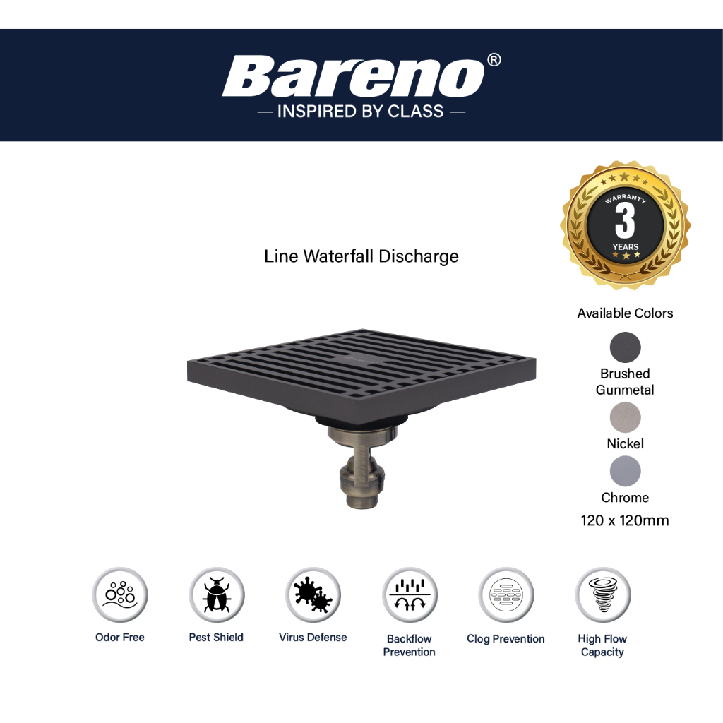 Bareno Line Waterfall Discharge BMDL120 | Shopee Malaysia