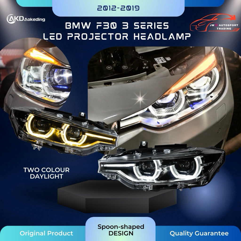 BMW F30 Spoon shape Daylight Design Headlamp Full Set Assembly | Shopee ...