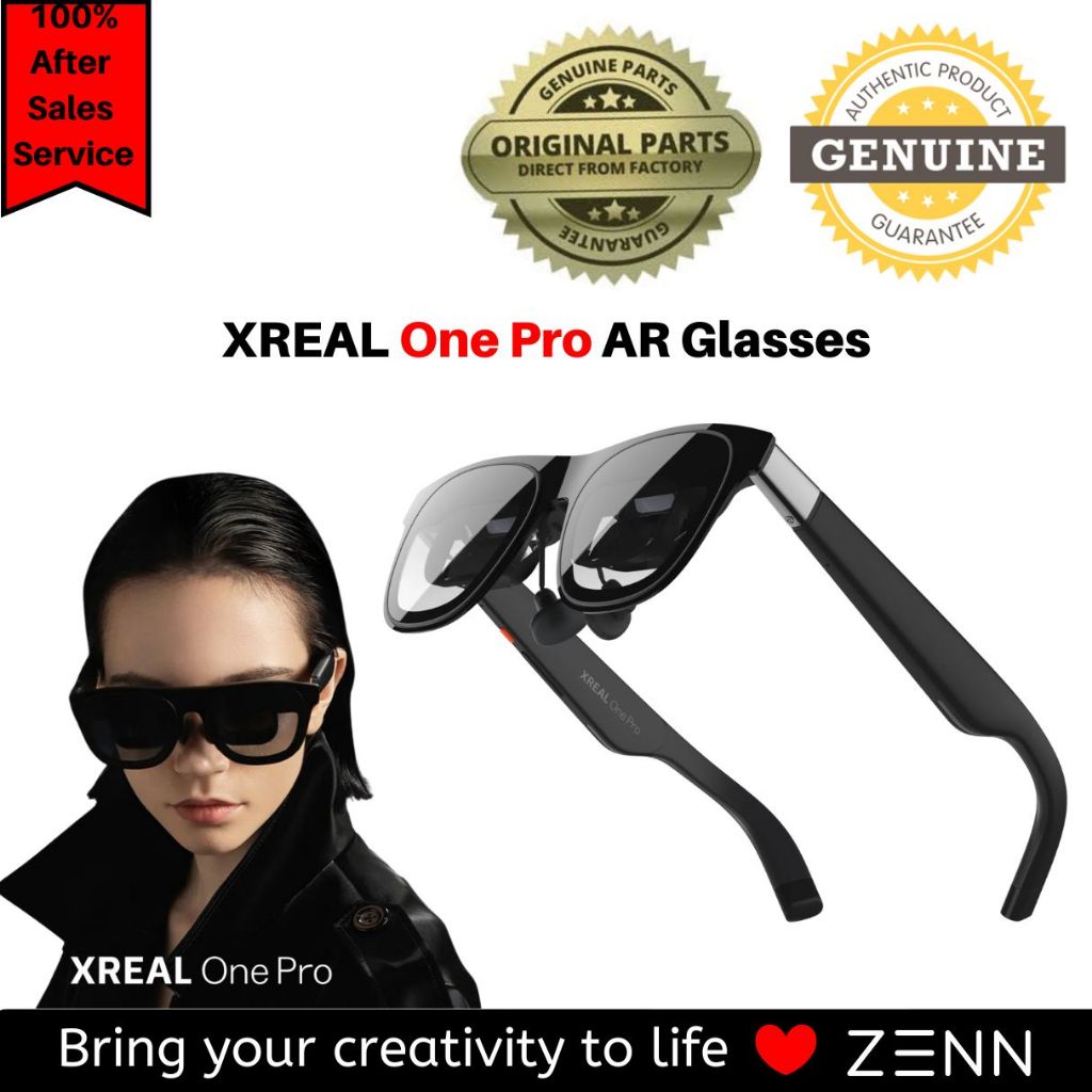 XREAL ONE/ ONE PRO GLASSES AR 120hz 500nits with Massive 330" Micro ...