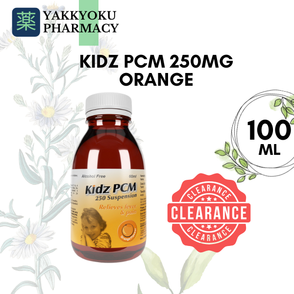 Winwa Kidz PCM 250mg Orange Paracetamol 250mg Fever Painkiller Kids ...