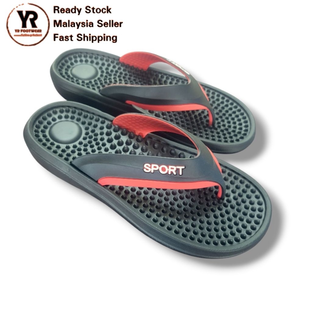 Selipar Urut /Spako mens massage reflexology health slipper | Shopee ...